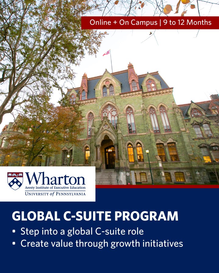 Wharton Executive Education | Global C-Suite Program on LinkedIn ... Wharton Executive Education | Global C-Suite Program on LinkedIn ...