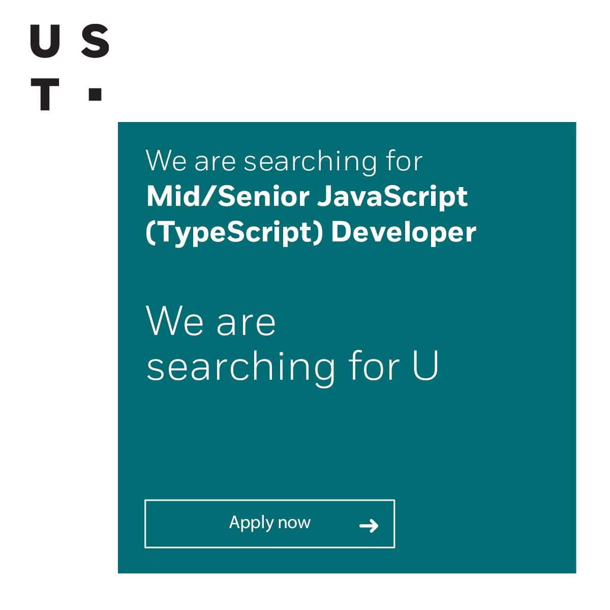 UST on LinkedIn: UST hiring Mid/Senior JavaScript (TypeScript ... UST on LinkedIn: UST hiring Mid/Senior JavaScript (TypeScript ...