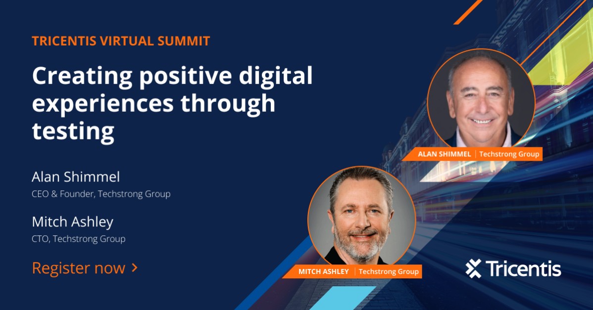 Tricentis on LinkedIn: Tricentis Virtual Summit Tricentis on LinkedIn: Tricentis Virtual Summit