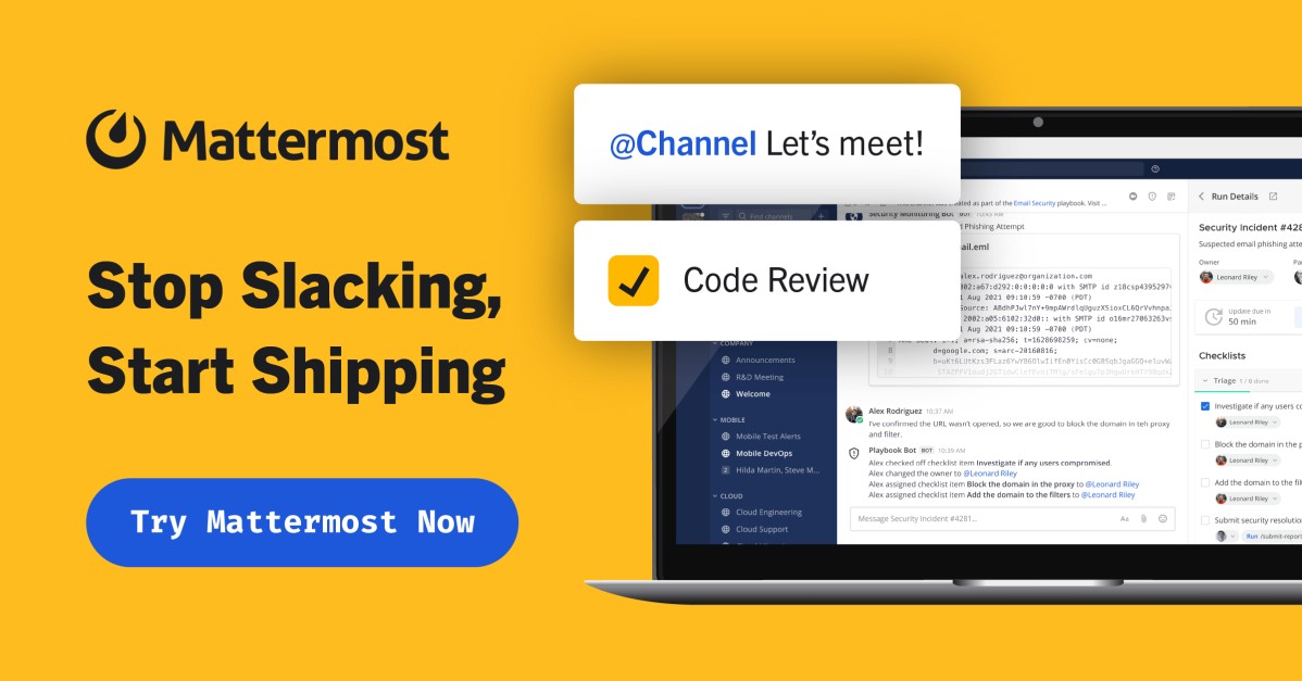 Mattermost on LinkedIn: Mattermost | Open Source Slack Alternative Mattermost on LinkedIn: Mattermost | Open Source Slack Alternative