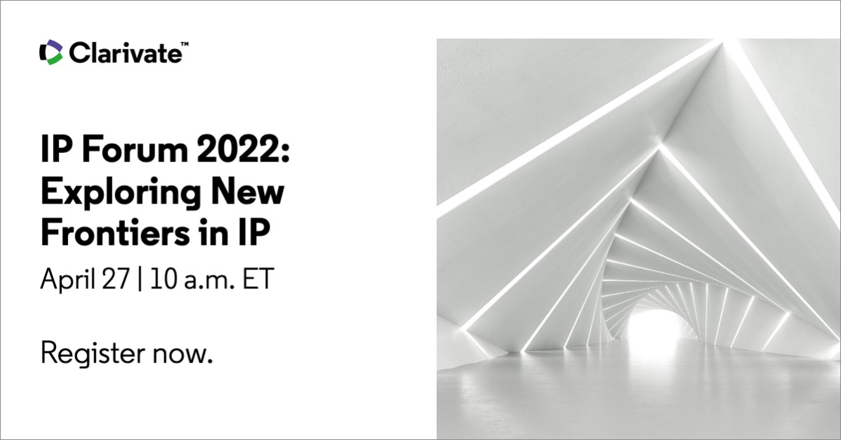 Clarivate for Intellectual Property on LinkedIn: #ipforum2022 #ip # ... Clarivate for Intellectual Property on LinkedIn: #ipforum2022 #ip # ...