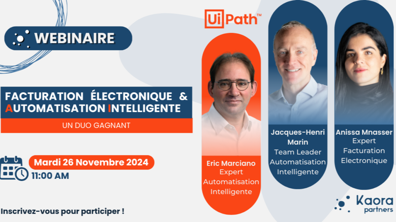 Webinaire : Facturation Electronique & Automatisation Intelligente ... Webinaire : Facturation Electronique & Automatisation Intelligente ...