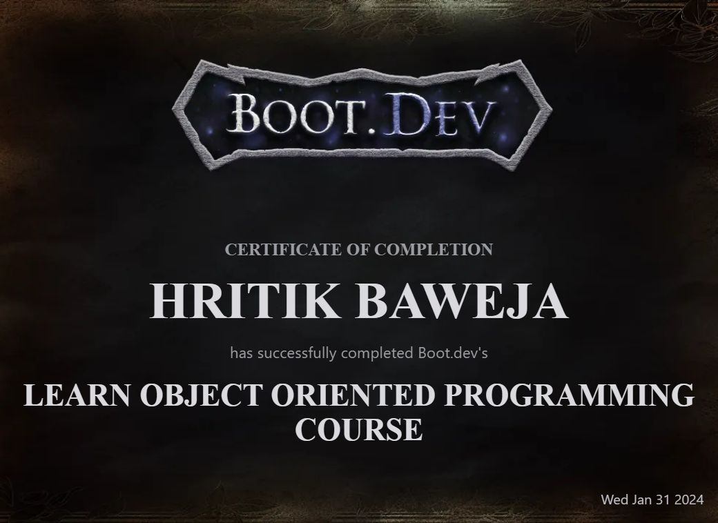 Hritik Baweja on LinkedIn: #python #codingjourney #bootdev # ... Hritik Baweja on LinkedIn: #python #codingjourney #bootdev # ...