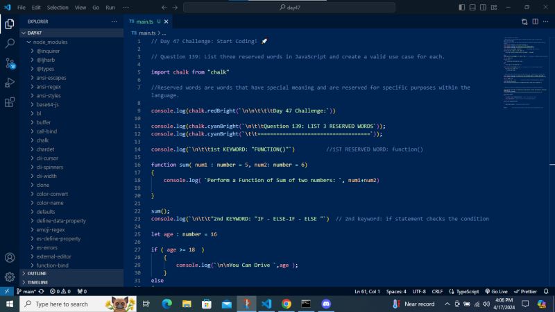#100daysofcode #javascript #codingjourney #keywords_in_javascript # ... #100daysofcode #javascript #codingjourney #keywords_in_javascript # ...