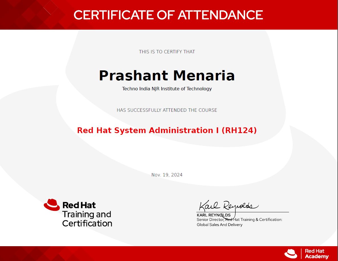 Prashant Menaria on LinkedIn: 🌟 Thrilled to Share My Learning Journey ... Prashant Menaria on LinkedIn: 🌟 Thrilled to Share My Learning Journey ...