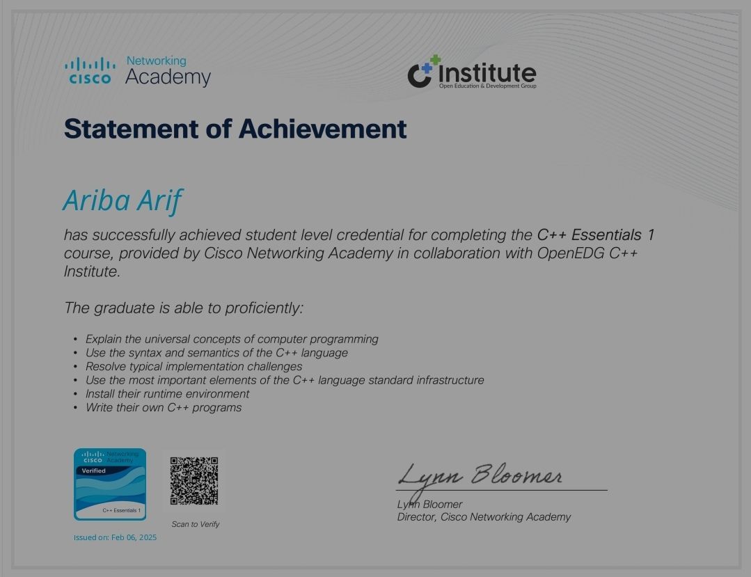 #c | Ariba Arif #c | Ariba Arif