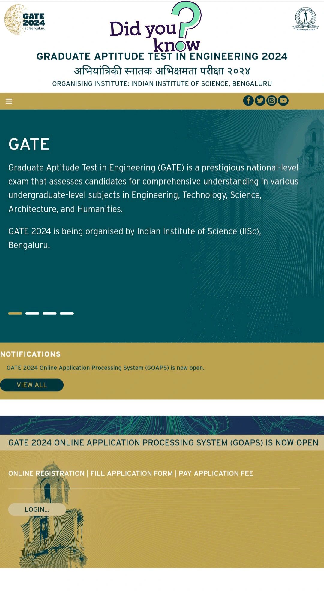 MOHIT KUMAR BHATI on LinkedIn: GATE 2024 Registration started......!!!!!!! MOHIT KUMAR BHATI on LinkedIn: GATE 2024 Registration started......!!!!!!!