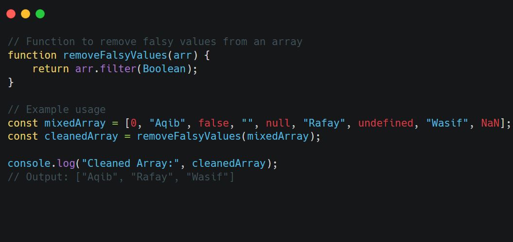 How to remove false values from arrays with #JavaScript | Wasif Mahmood ... How to remove false values from arrays with #JavaScript | Wasif Mahmood ...