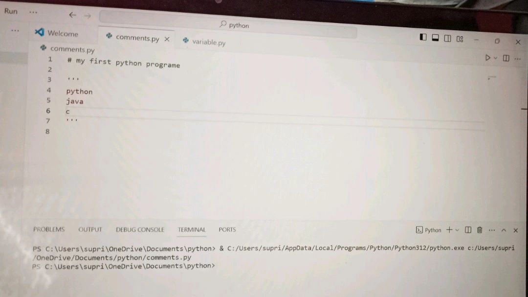 Konda Swetha on LinkedIn: comments in python PythonLife Kiran Sagar Konda Swetha on LinkedIn: comments in python PythonLife Kiran Sagar