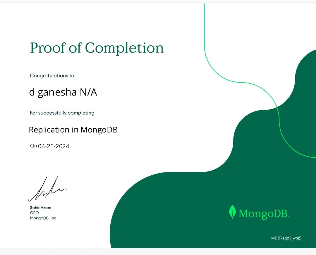 #mongodb #replication #database | D Ganesha #mongodb #replication #database | D Ganesha