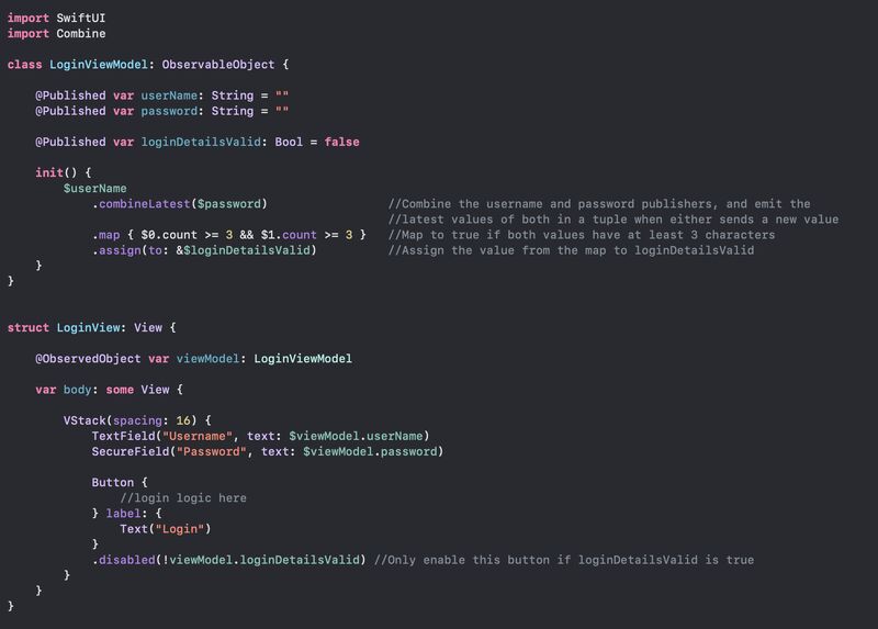 Matt Heaney on LinkedIn: #ios #combine #tutorial #swiftui #combinelatest Matt Heaney on LinkedIn: #ios #combine #tutorial #swiftui #combinelatest