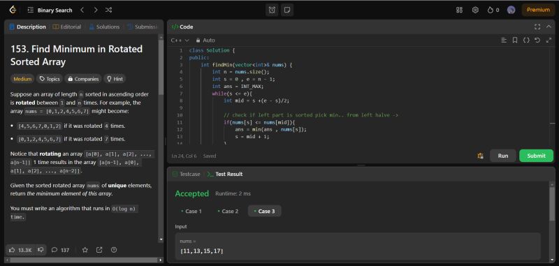 Pushkar Kumar on LinkedIn: #leetcode #coding #cplusplus #binarysearch # ... Pushkar Kumar on LinkedIn: #leetcode #coding #cplusplus #binarysearch # ...