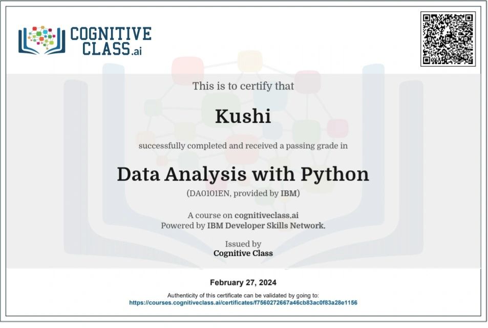 Kushi Patel on LinkedIn: #dataanalyst #python #ibm #coursera # ... Kushi Patel on LinkedIn: #dataanalyst #python #ibm #coursera # ...