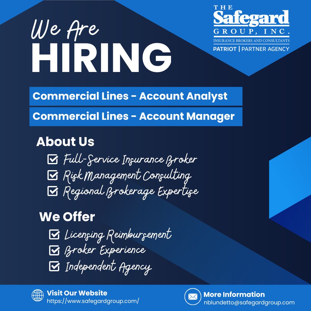 The Safegard Group on LinkedIn: 🚀 We Are Hiring! 🚀 Are you ready to ... The Safegard Group on LinkedIn: 🚀 We Are Hiring! 🚀 Are you ready to ...