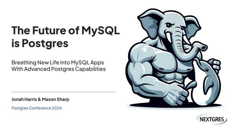 #postgres #mysql #opensource #database #rdbms #peoplepostgresdata ... #postgres #mysql #opensource #database #rdbms #peoplepostgresdata ...