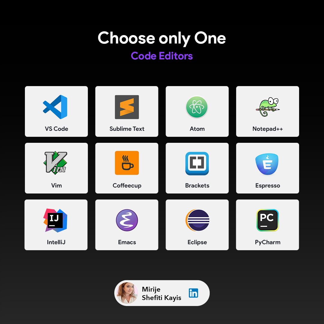 Mirije Shefiti Kayis on LinkedIn: #developers #codeeditors #programming ... Mirije Shefiti Kayis on LinkedIn: #developers #codeeditors #programming ...