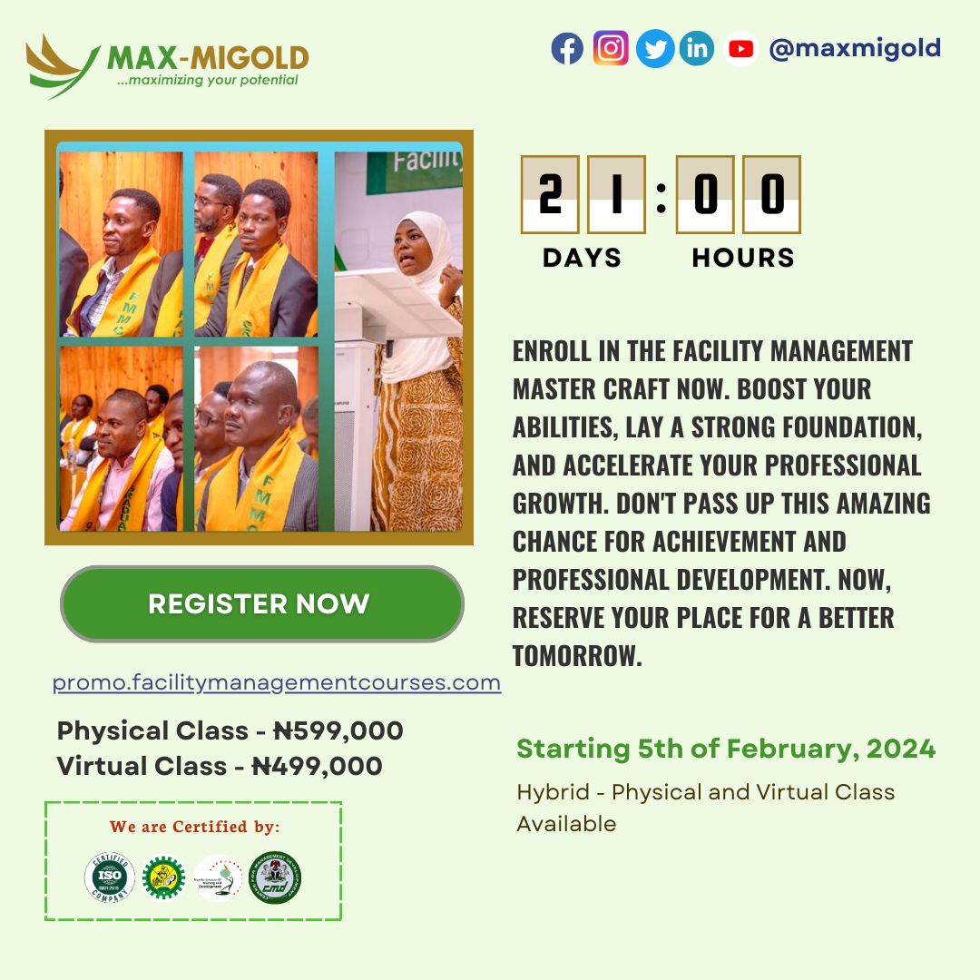 Max-Migold on LinkedIn: #facilitymanagement #training Max-Migold on LinkedIn: #facilitymanagement #training