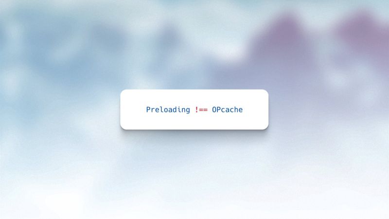 Reda El Fillali on LinkedIn: OPcache and preloading can improve the ... Reda El Fillali on LinkedIn: OPcache and preloading can improve the ...