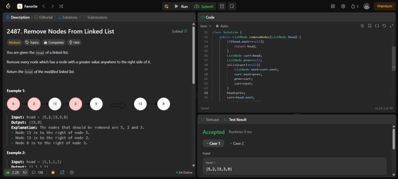 #180daysofcode #leetcode #dsa #java #linkedlist #codingchallenge ... #180daysofcode #leetcode #dsa #java #linkedlist #codingchallenge ...