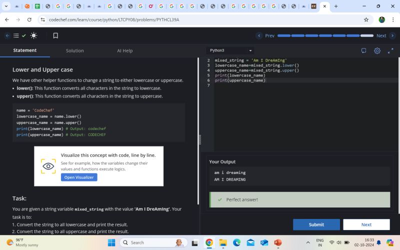 Roopasree Challa on LinkedIn: #challege #python #python #codingprogress ... Roopasree Challa on LinkedIn: #challege #python #python #codingprogress ...