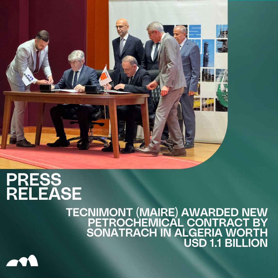 MAIRE on LinkedIn: π’ We announce that our subsidiary Tecnimont ... MAIRE on LinkedIn: π’ We announce that our subsidiary Tecnimont ...