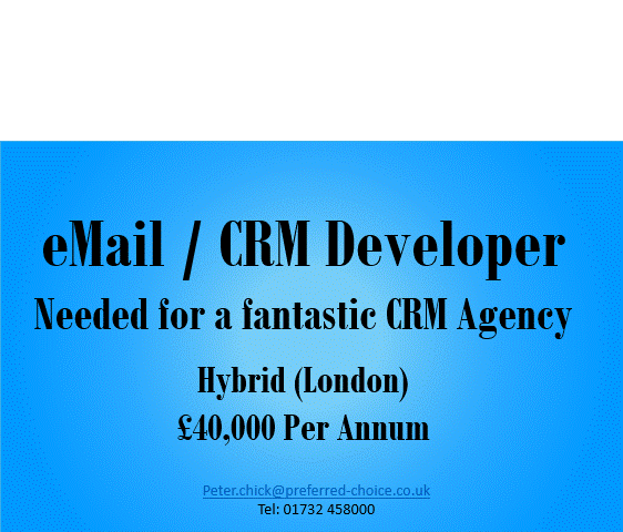 Peter Chick on LinkedIn: #email #emaildeveloper #crm #crmdeveloper Peter Chick on LinkedIn: #email #emaildeveloper #crm #crmdeveloper