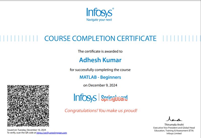 #matlab #programming #dataanalysis #engineering #infosys… | Adhesh Kumar #matlab #programming #dataanalysis #engineering #infosys… | Adhesh Kumar