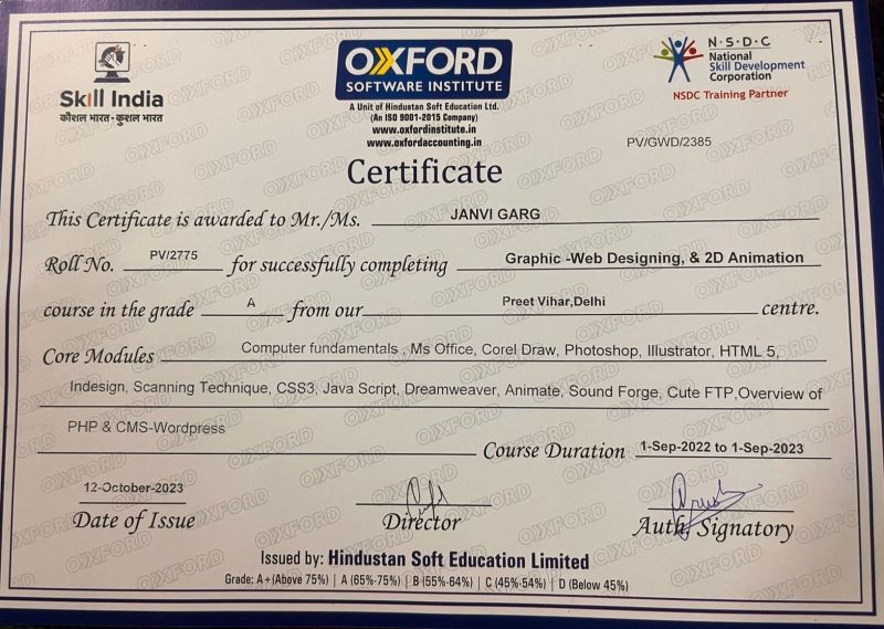 Janvi Garg on LinkedIn: #certificate #oxford #software #institute # ... Janvi Garg on LinkedIn: #certificate #oxford #software #institute # ...