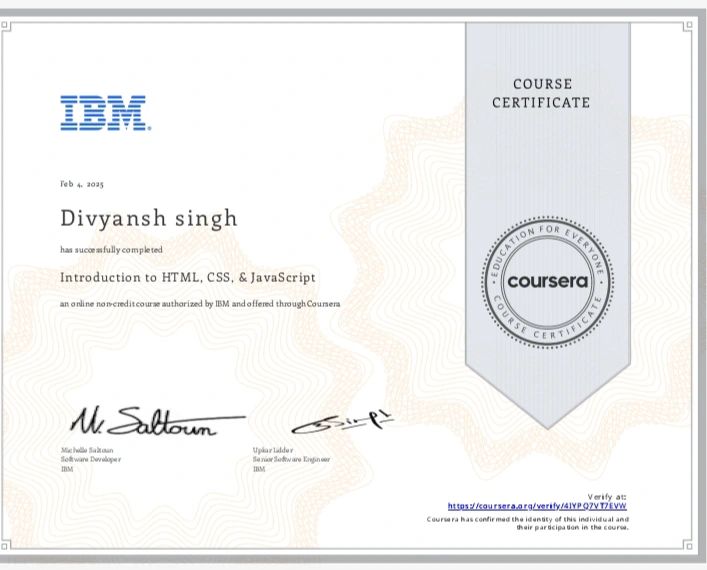 #webdevelopment #html #css #javascript #coursera | Divyansh Singh #webdevelopment #html #css #javascript #coursera | Divyansh Singh