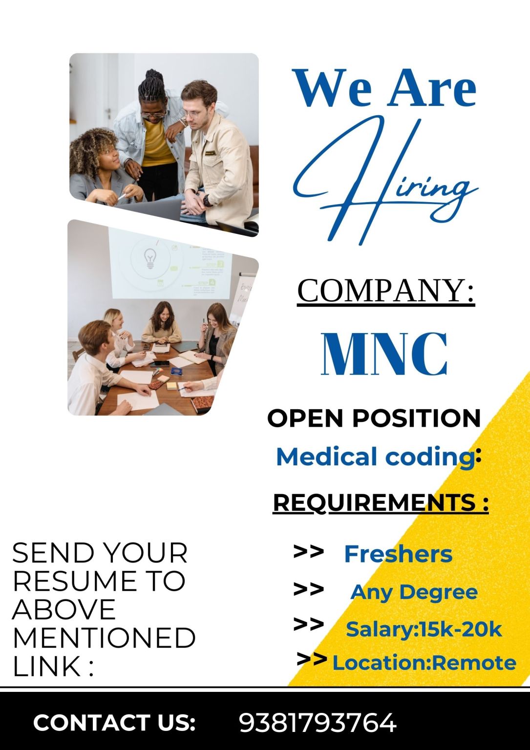 Shruthi Shri on LinkedIn: Hiring for Medical Coding. Location - Remote ... Shruthi Shri on LinkedIn: Hiring for Medical Coding. Location - Remote ...