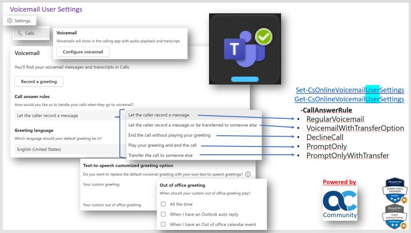 Microsoft Teams Voicemail User Settings Powered by AudioCodes ... Microsoft Teams Voicemail User Settings Powered by AudioCodes ...