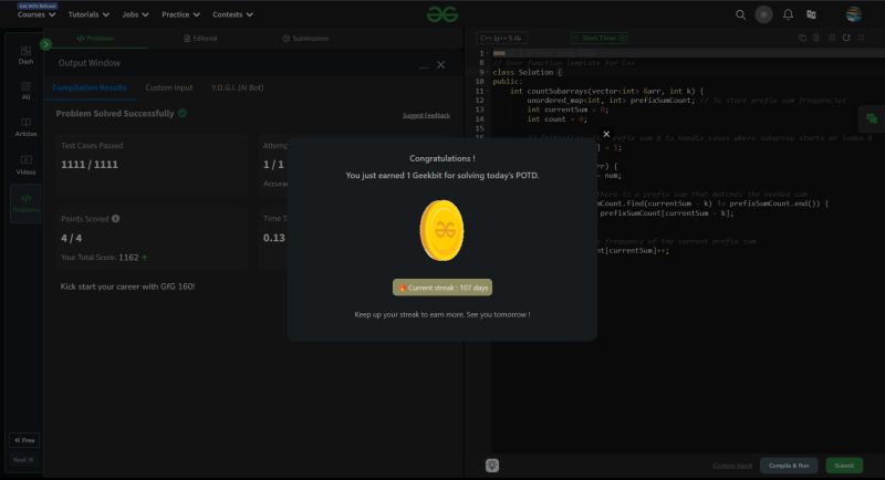 #problemsolving #cpp #gfg49 #gfg02 #geeksforgeeks2025 #dsa… | Pankaj Kumar #problemsolving #cpp #gfg49 #gfg02 #geeksforgeeks2025 #dsa… | Pankaj Kumar