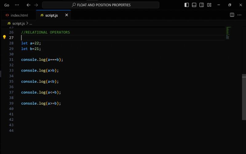 AHSAN HANIF on LinkedIn: Relational operators in javascript AHSAN HANIF on LinkedIn: Relational operators in javascript