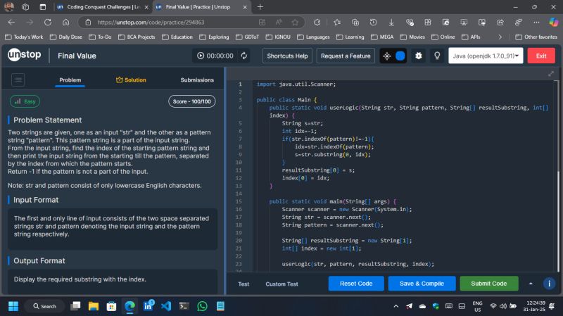 #unstop #dsa #java #problemsolving #dailycodingchallege #codingproblem ... #unstop #dsa #java #problemsolving #dailycodingchallege #codingproblem ...