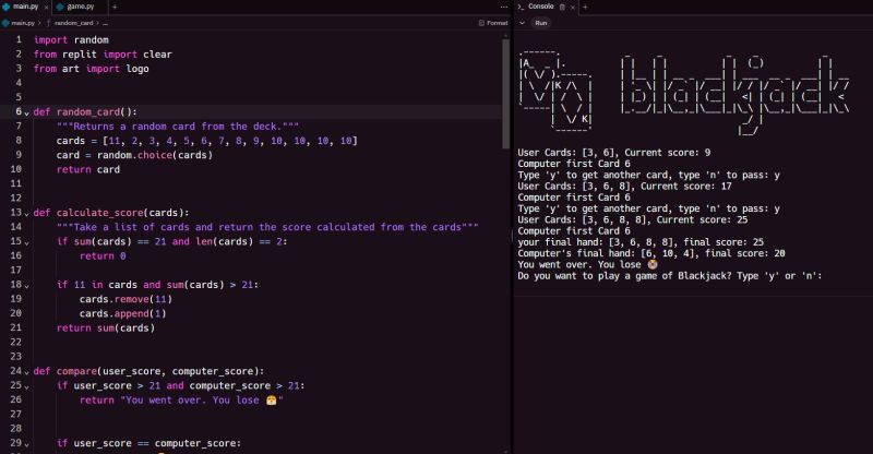 How I created a Blackjack game using Python | Tahir Mehmood posted on ... How I created a Blackjack game using Python | Tahir Mehmood posted on ...