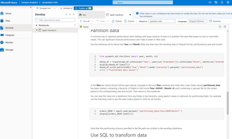 Learned Spark for data transformation in Azure Synapse | Josh Hargett ... Learned Spark for data transformation in Azure Synapse | Josh Hargett ...