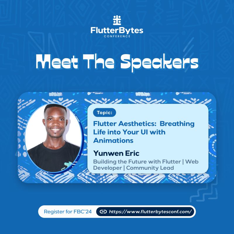 FlutterBytes on LinkedIn: Meet our Co - Speakers Yunwen Eric ... FlutterBytes on LinkedIn: Meet our Co - Speakers Yunwen Eric ...