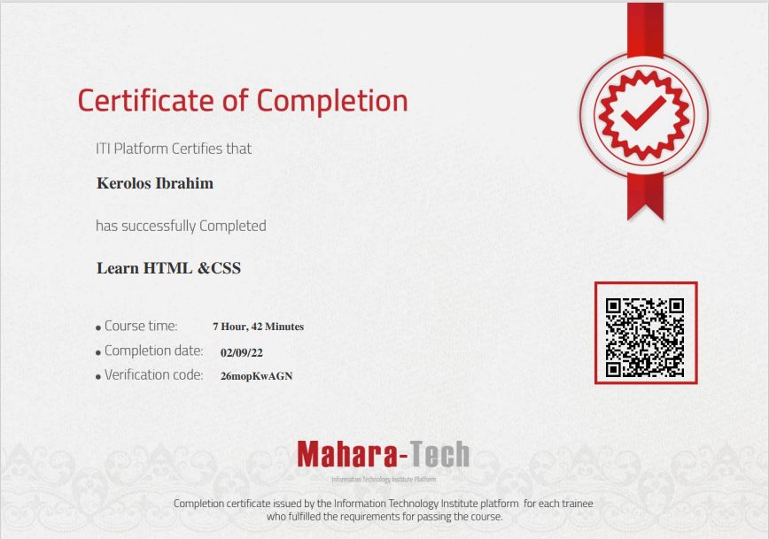 Kerolos Ibrahim on LinkedIn: #iti #mahara_tech #html #css #website # ... Kerolos Ibrahim on LinkedIn: #iti #mahara_tech #html #css #website # ...