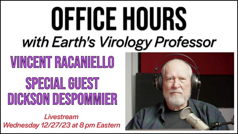 Vincent Racaniello on LinkedIn: Tonight! ⏰ Office Hours with Earth's ... Vincent Racaniello on LinkedIn: Tonight! ⏰ Office Hours with Earth's ...