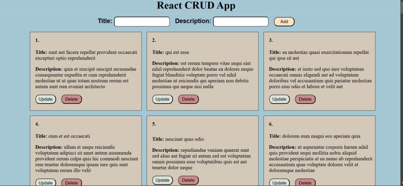 #reactjs #crud #webdevelopment #learningbydoing | Kishan Singh #reactjs #crud #webdevelopment #learningbydoing | Kishan Singh