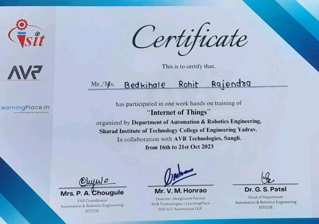 Rohit Bedkihale on LinkedIn: #iot #sensors #internetcommunication Rohit Bedkihale on LinkedIn: #iot #sensors #internetcommunication