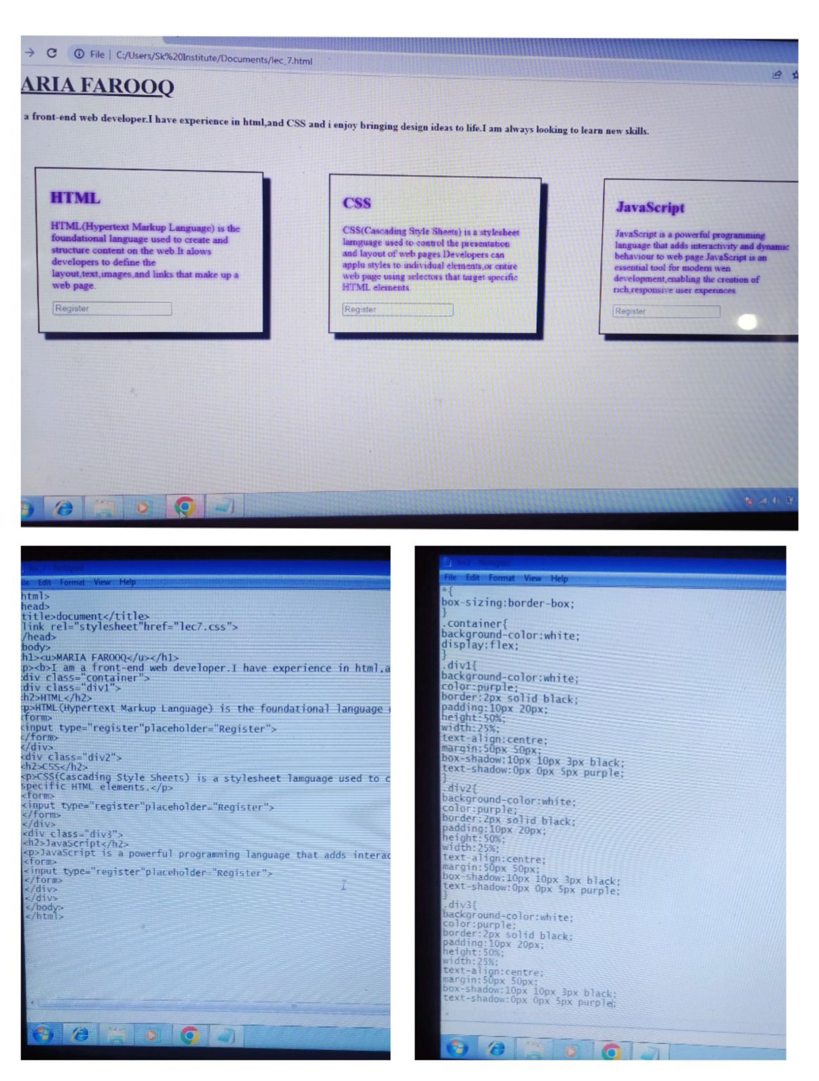 Maria Farooq on LinkedIn: #webdeveloper #html #css #webdevelopmentclasses Maria Farooq on LinkedIn: #webdeveloper #html #css #webdevelopmentclasses