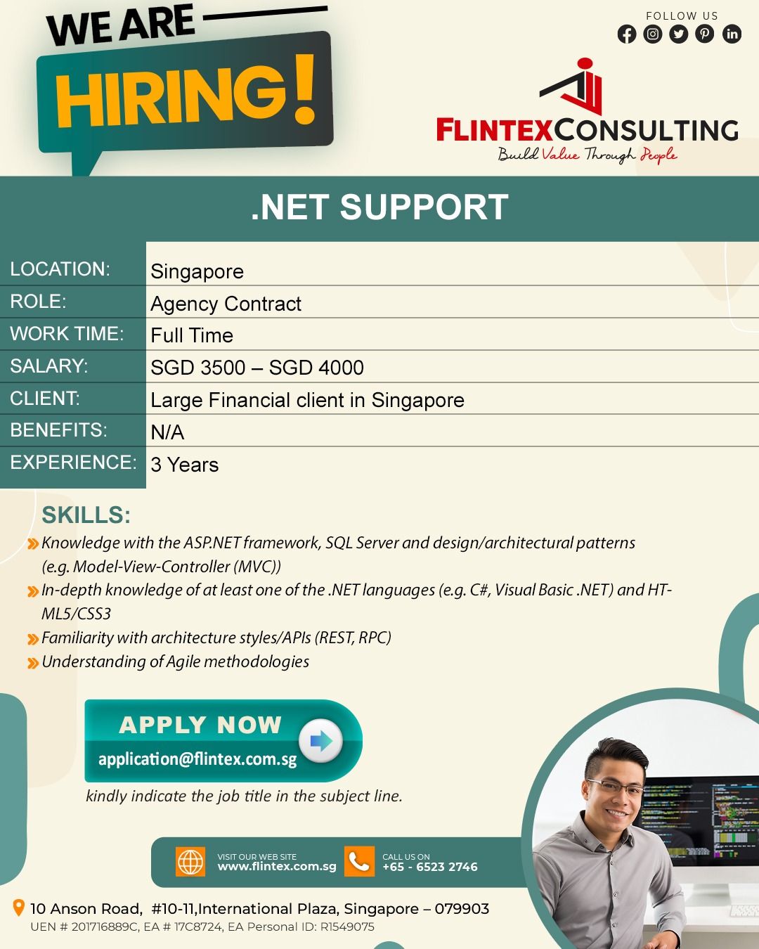 Flintex Consulting Pte Ltd on LinkedIn: #flintexconsulting #applynow # ... Flintex Consulting Pte Ltd on LinkedIn: #flintexconsulting #applynow # ...