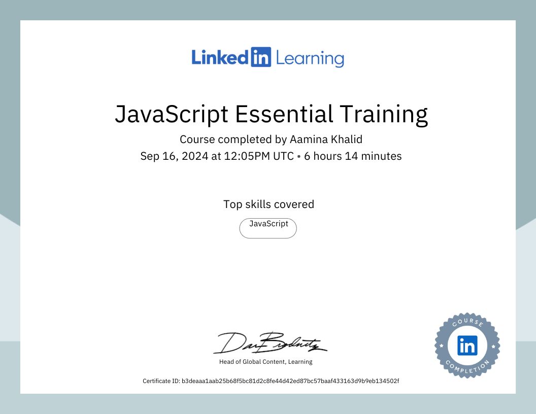 Aamina Khalid on LinkedIn: #javascript #reactjs #webdevelopment # ... Aamina Khalid on LinkedIn: #javascript #reactjs #webdevelopment # ...