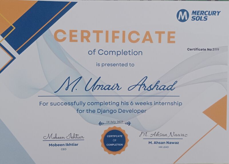 Umair Arshad on LinkedIn: #mercurysols #django #python #webdevelopment ... Umair Arshad on LinkedIn: #mercurysols #django #python #webdevelopment ...