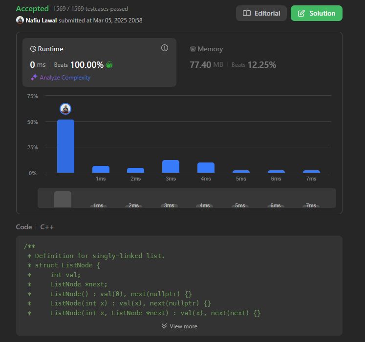 Crushed Another LeetCode Challenge! Just solved a LeetCode problem with ... Crushed Another LeetCode Challenge! Just solved a LeetCode problem with ...