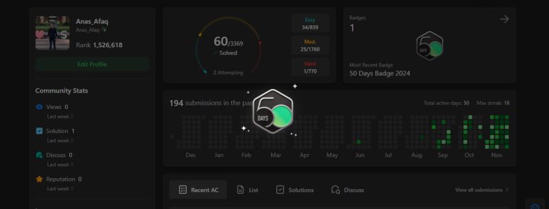 Anas Afaq on LinkedIn: #leetcode #consistency #dsa #codingjourney # ... Anas Afaq on LinkedIn: #leetcode #consistency #dsa #codingjourney # ...