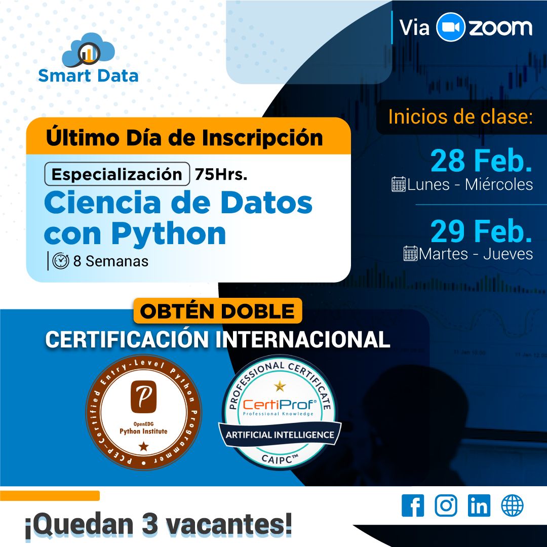 🚀 ¡Inicia tu viaje en Data Science con Python! | Smart Data 🚀 ¡Inicia tu viaje en Data Science con Python! | Smart Data