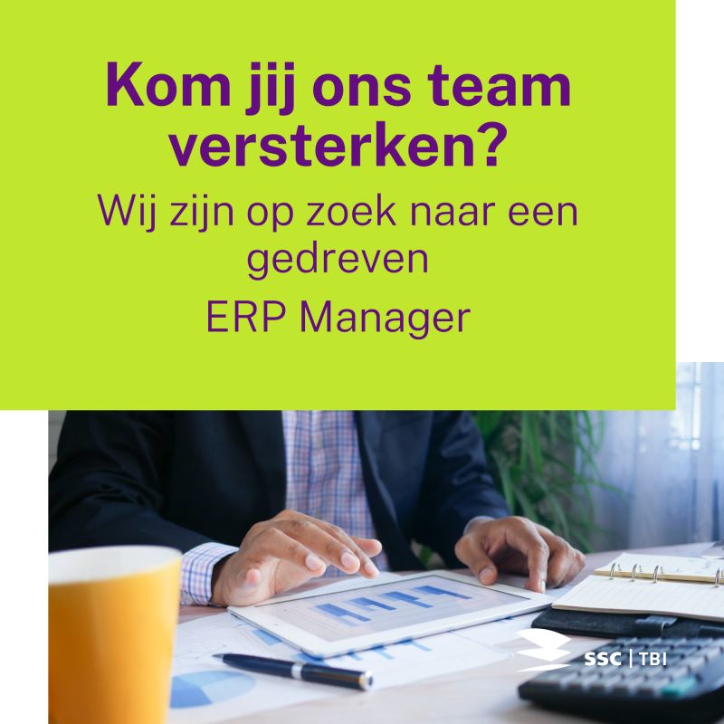 TBI SSC-ICT Diensten op LinkedIn: Manager ERP TBI SSC-ICT Diensten op LinkedIn: Manager ERP