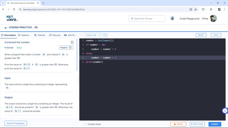 SHEELAM VINAY on LinkedIn: #Day-42 #90daysofcode NxtWave #CCBP #coding SHEELAM VINAY on LinkedIn: #Day-42 #90daysofcode NxtWave #CCBP #coding